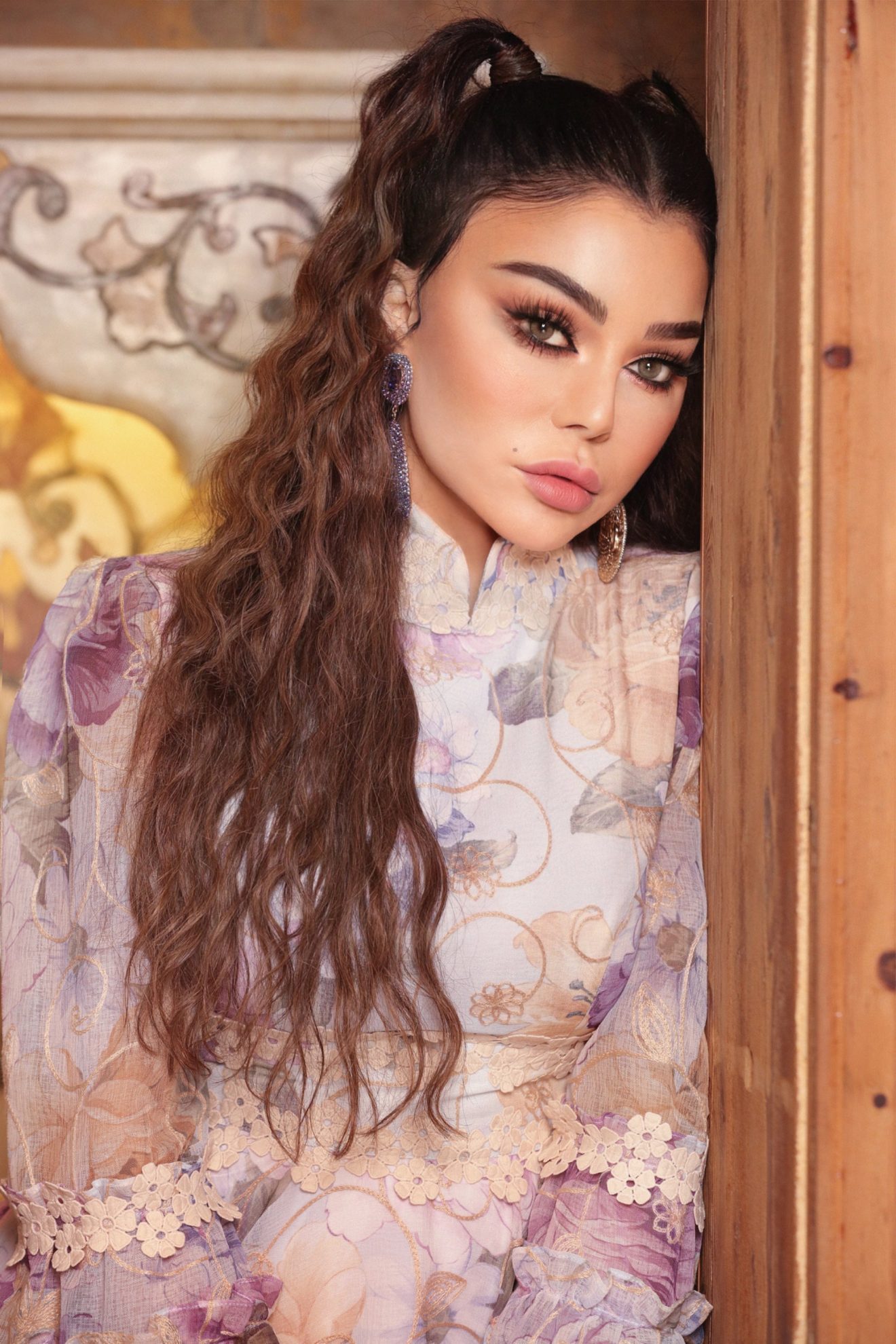 “Jasmine D.” Floral Linen Dress – HHart Designs