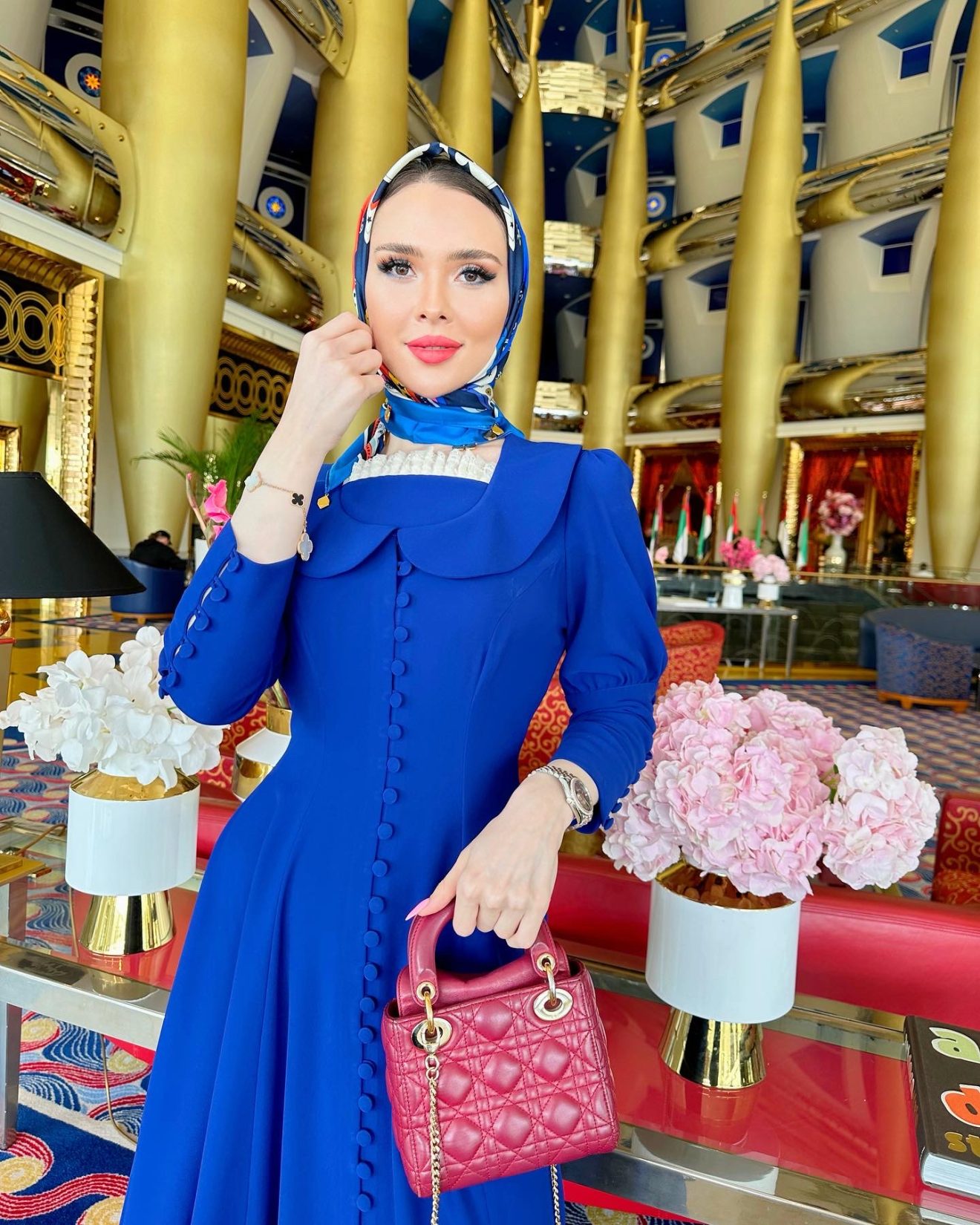 Blue Paradise Crepe Midi Dress – HHart Designs