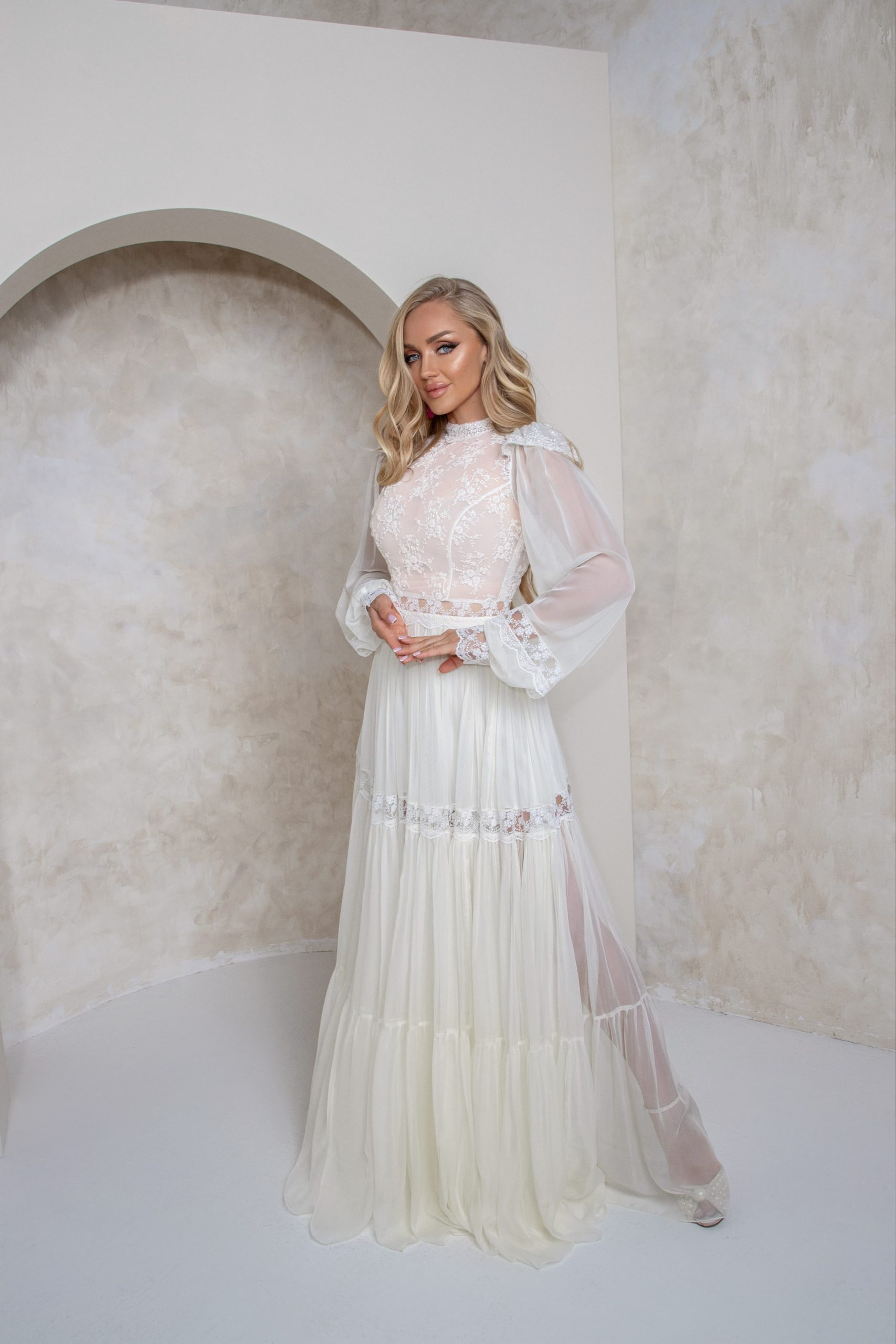 “Arabic Soul” Chiffon Long Dress – HHart Designs